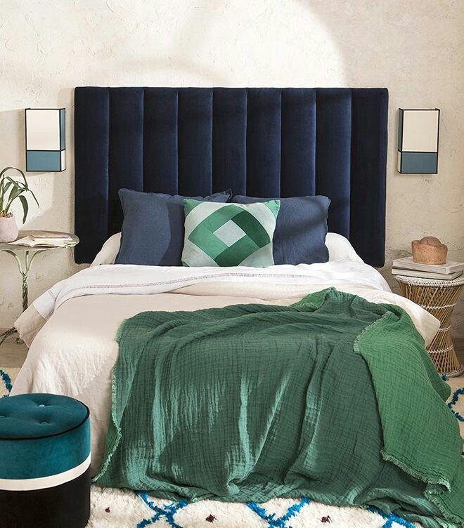 Cabeceira Modulada Casal Vertical - Zurc Decor - Cabeceira Cama Box Casal - Magazine Luiza