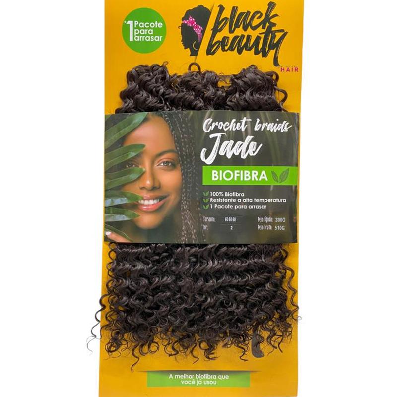 Cabelo Bio Fibra Jade Crochet Braids 60cm 300g - Black Beauty - Perucas ...