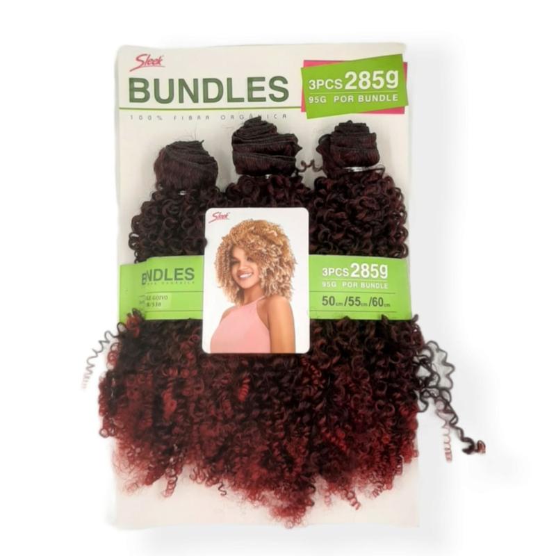 Cabelo cacheado orgânico goivo bundles 285gramas cor t1b/530 - SLEEK ...