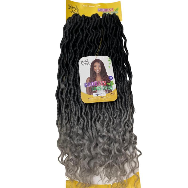 Cabelo Goddess Faux Locs Twist Torcido 300 Gramas Crochet Braid - yan ...