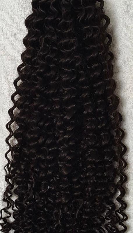 cabelo humano cacheado a vapor 70 cm 1kg - human hair - Mega Hair ...