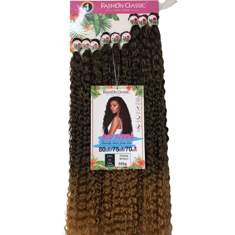 Cabelo Orgânico Bio Fibra Fogosa fASHION CLASSIC cor MT1B/27 OMBRE MEL ...