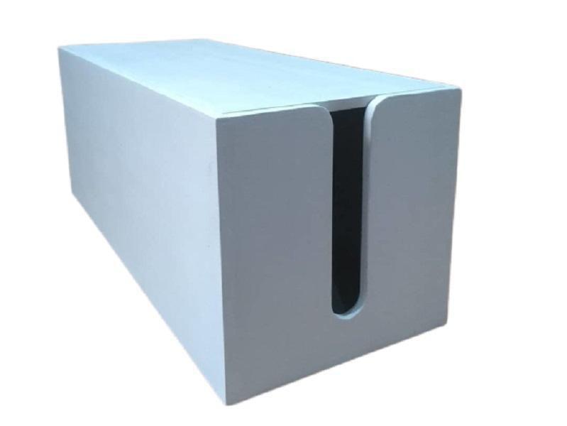 Cable Box Caixa Para Organizar Fios E Cabos Branco - Nivel Nerd ...