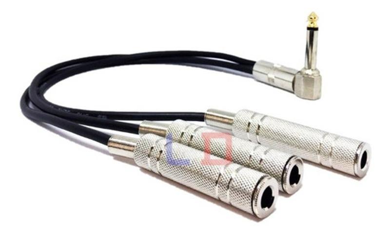 Cabo Adaptador P10 Macho 3 P10 Fêmea 3 Microfones Entrada - Ld - Cabos ...