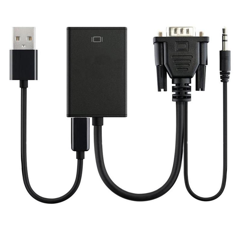 Cabo Adaptador VGA c/ Áudio x HDMI - Eletro Voo - Cabo HDMI - Magazine ...