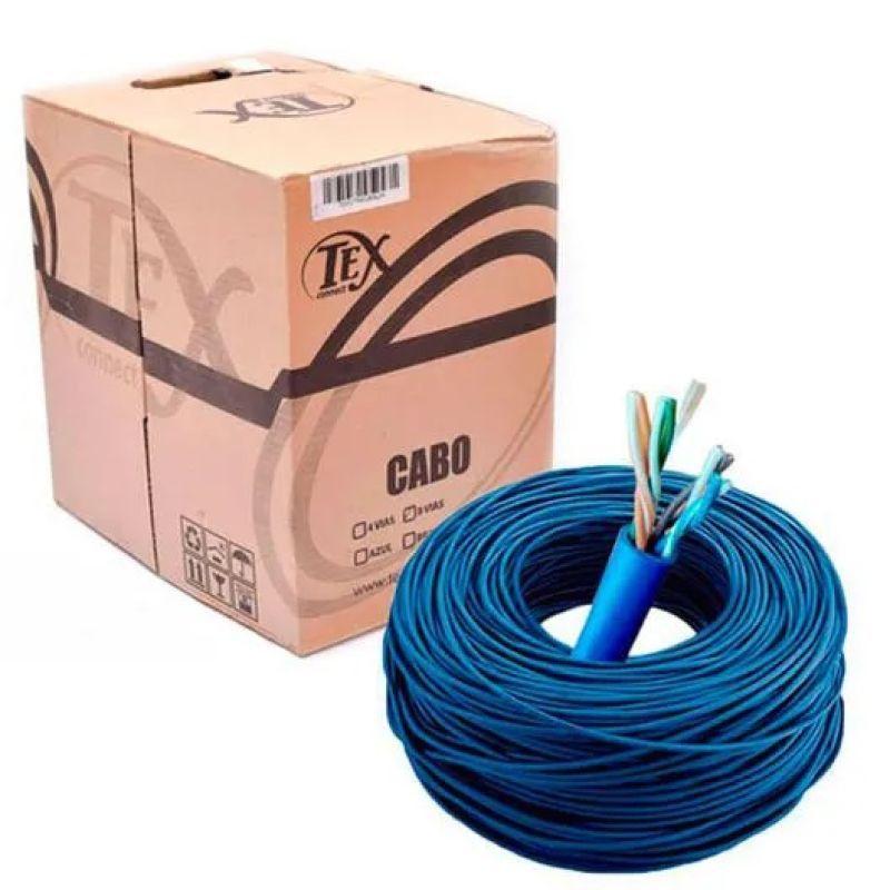 Cabo cat5 p cftv e rede 305m azul tex connect - Materiais Elétricos ...