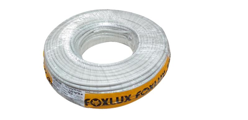 Cabo Coaxial Rg6 95% Malha Anatel 100 Mts Antena Tv Foxlux - Cabo ...