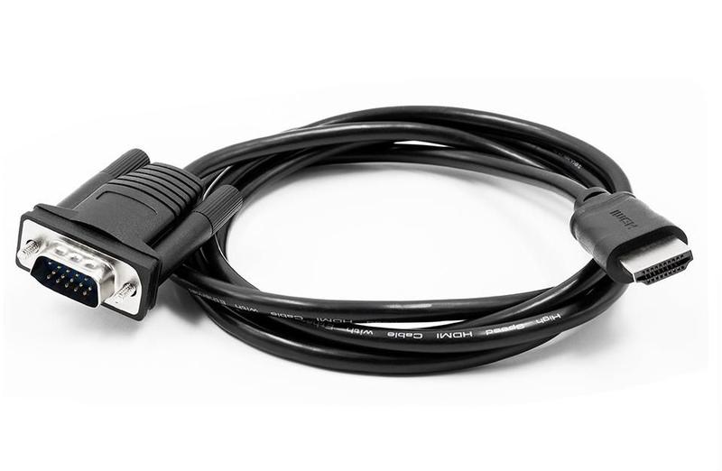 Cabo Conversor Adaptador Hdmi Macho X Vga Macho 1.8 Metros - MB - Cabo ...