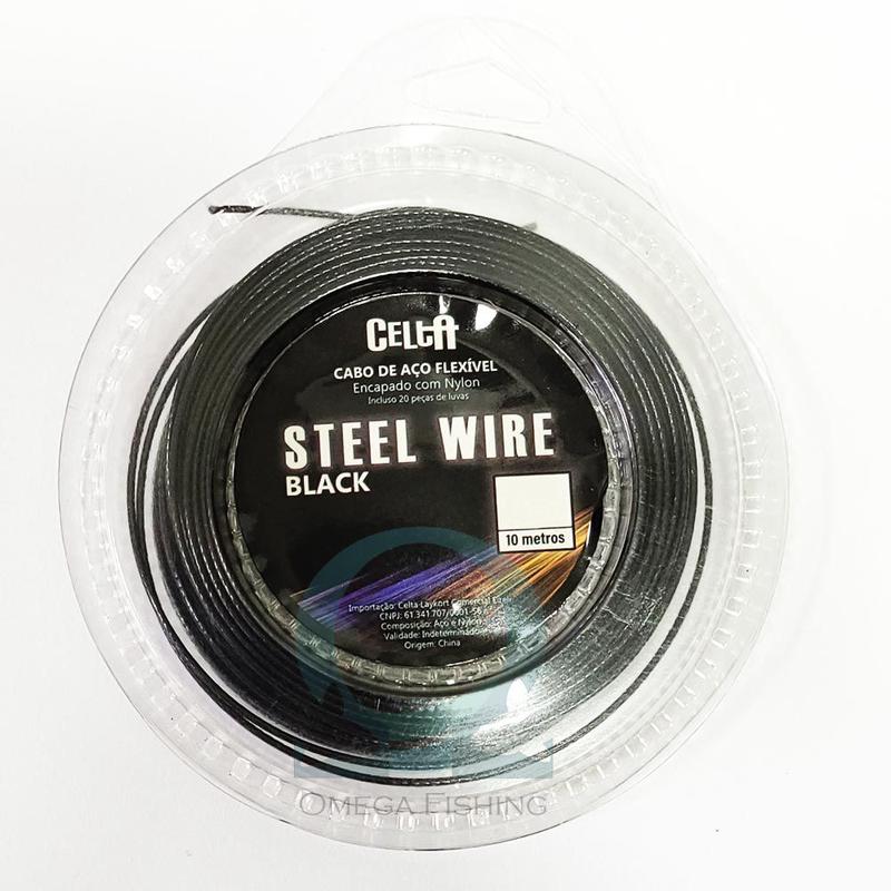 Cabo de Aço Flexível Steel Wire Celta Encapado em Nylon 10m - Cabo de ...