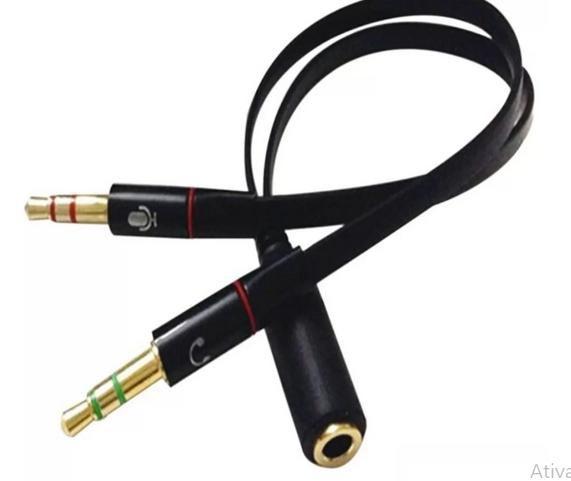 Cabo de áudio adaptador P2xP3 femea audio e fone 8042 Md9 PT 1 UN ...