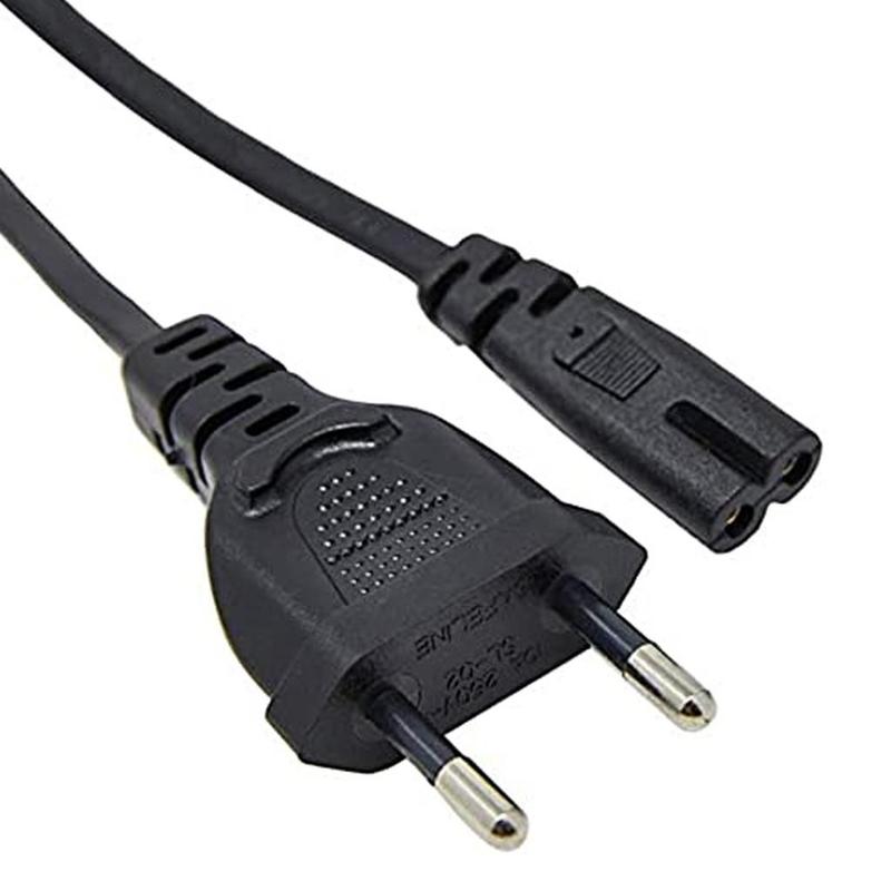 Cabo de Energia Bipolar Universal Oitinho 2 Pinos Tv Impressora Fonte ...
