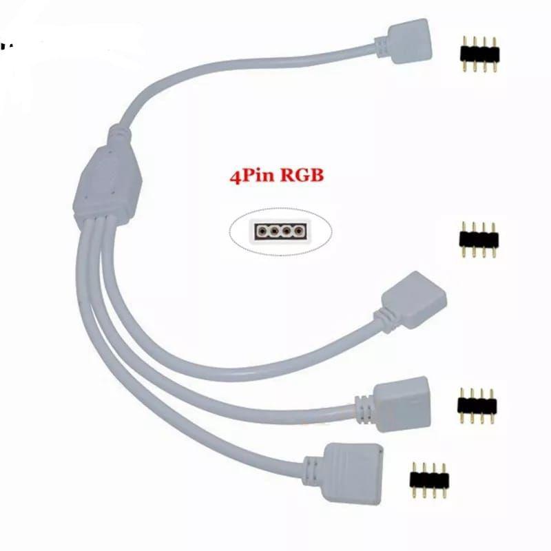 Cabo de extensão feminina, 4 pinos, rgb rgbw, 3 cabo de led para ...