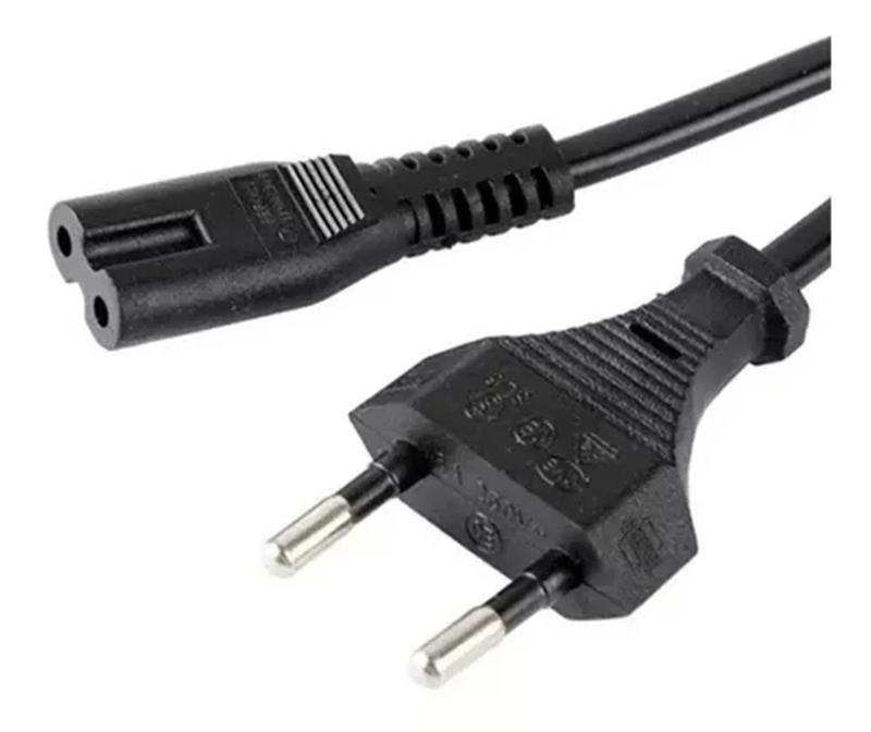 Cabo de força energia bipolar tipo 8 1,5m - FASTBIOS - Cabos e ...