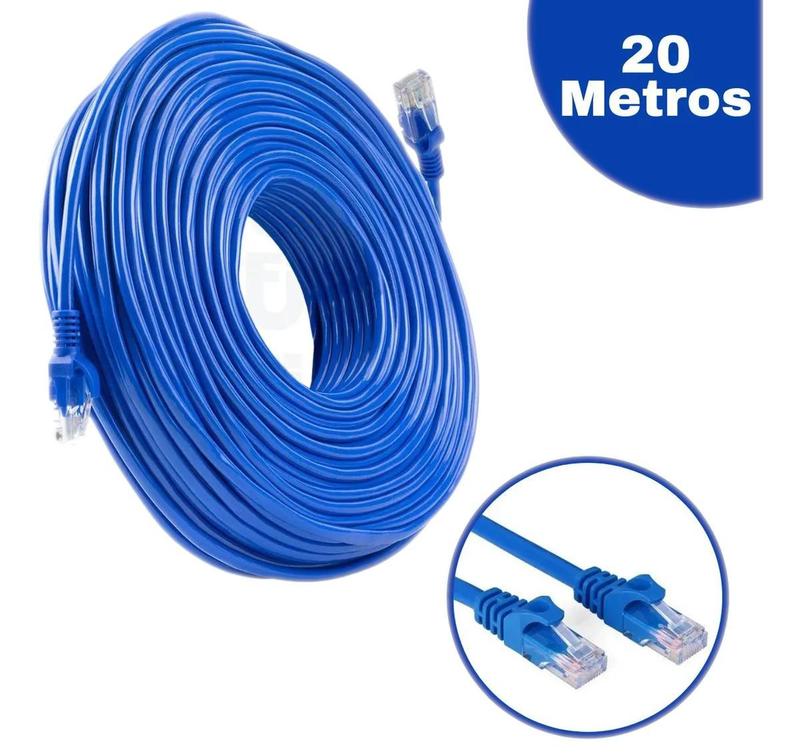 Cabo De Internet Flexível Montado Cabo De Rede De 20 Metros - It-Blue ...