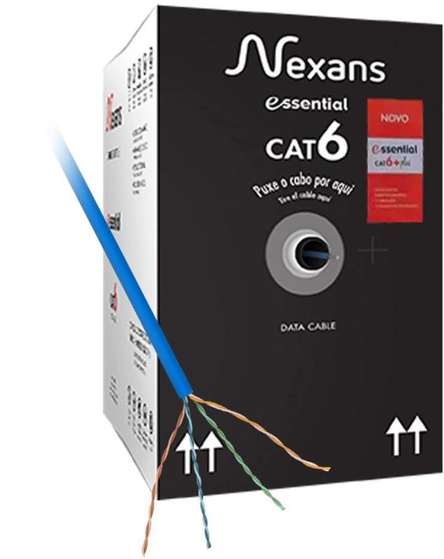 Cabo de Rede CAT.6+ CM 305M Azul Nexans - CX / 305 - Materiais ...