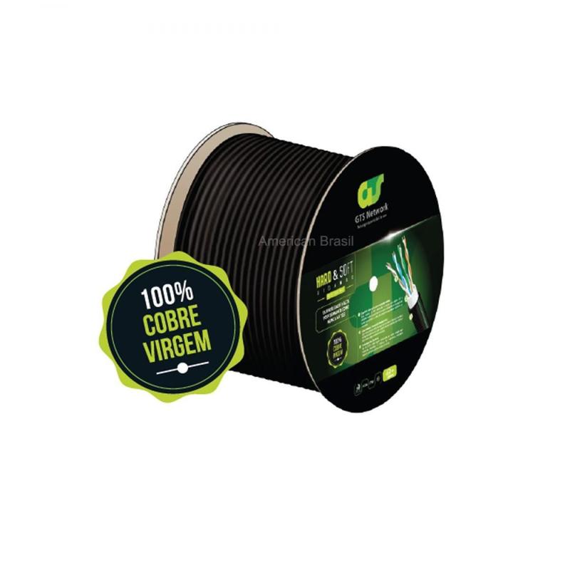 Cabo De Rede Gts 100% Cobre Hard Soft 4P Dupla Capa 333 Mts - Outros ...