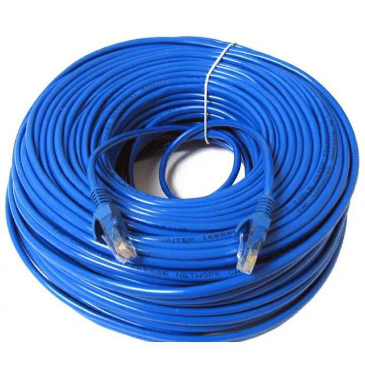 Cabo de Rede Internet de 20 Metros Crimpado Rj45 Cat5e Azul Conecte-se ...