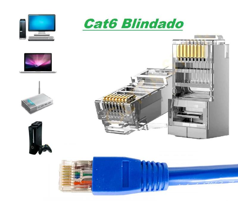 Cabo De Rede Patch Cord Cat6 30 Metros 30m+ 50 Rj45 Blindado - PCI ...