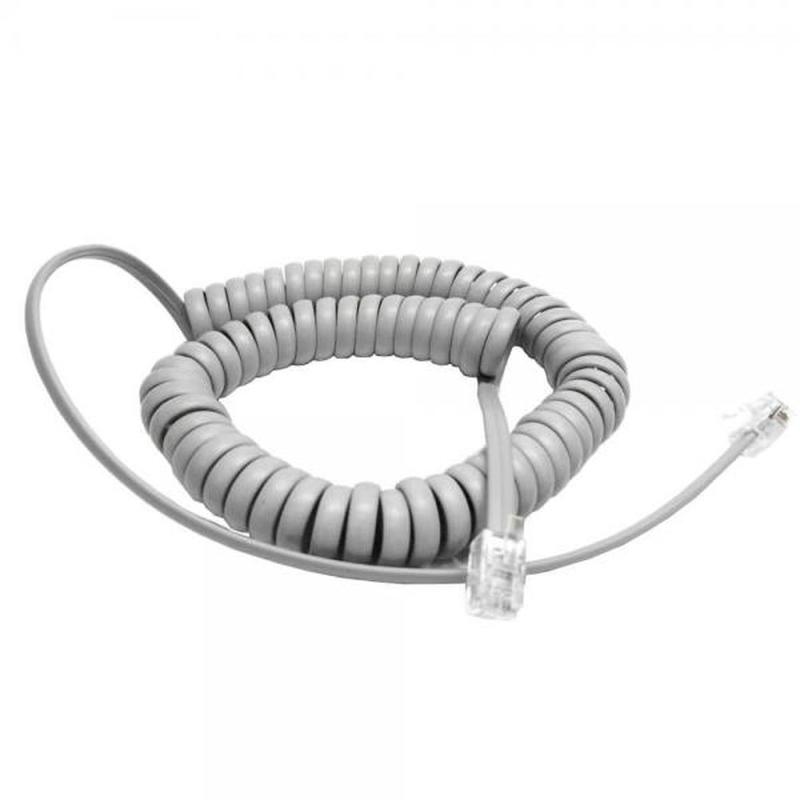 Cabo Espiral Para Telefone RJ11 Cinza - 2 Metros - Fase - Cabo de ...