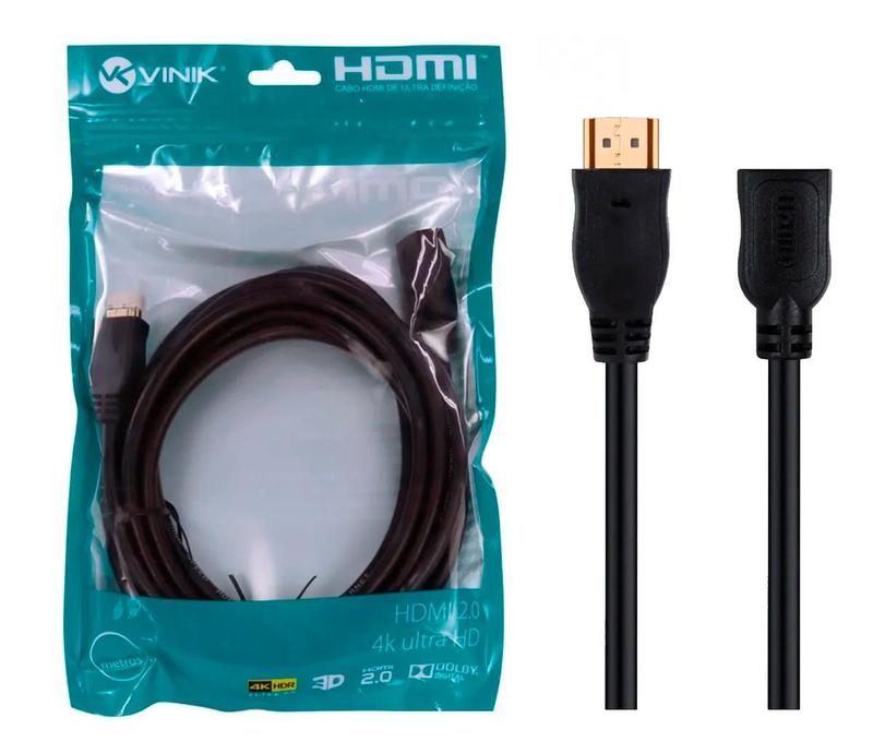 Cabo Extensor HDMI 2.0 Vinik 4K 5M Com Filtro H20F-5 - Cabo HDMI - Magazine Luiza