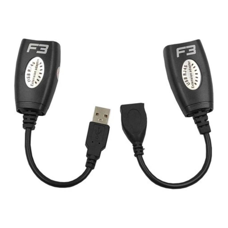Cabo extensor USB via cabo de rede até 45 metros, impressoras, webcams ...