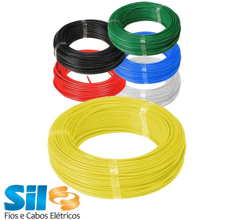 Cabo Fio Flexível Sil Cores - 4mm Rolo Com 20 Metros - Cabo / Fio ...