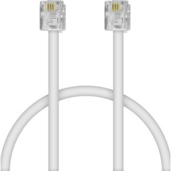 Cabo Fio Para Telefone Cabo Telefônico Rj11 Cor Branco 10M de ...