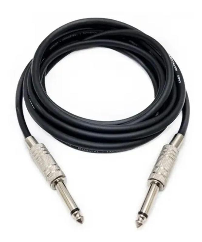 Cabo Guitarra Violão Baixo P10xp10 Mono Blindado 5 Metros - SR DRUMS ...