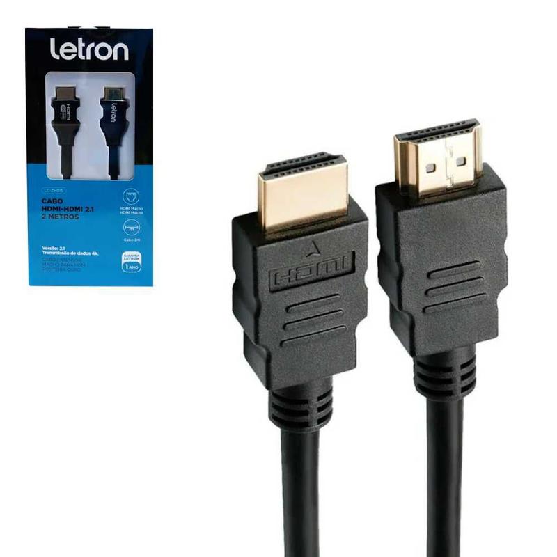 Cabo Hdmi 2m Metros 4k Ultra HD TV PC Gamer Video Game - LEONORA - Cabo ...