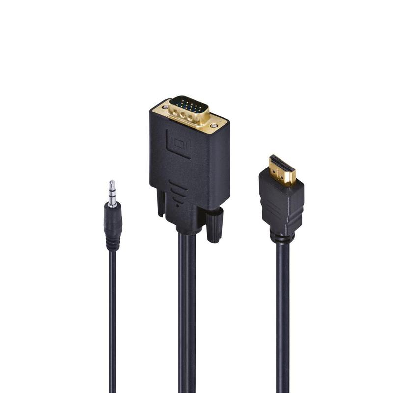 Cabo Hdmi Para Monitor Projetor Vga +audio 3.5mm - IT-BLUE - Cabo VGA ...