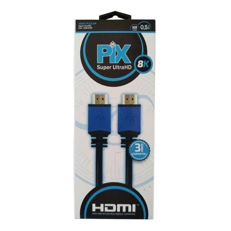 Cabo HDMI plus 2.1 - 8K HDR 19P 0,5m 018-2155 - PIX - Acessórios e ...