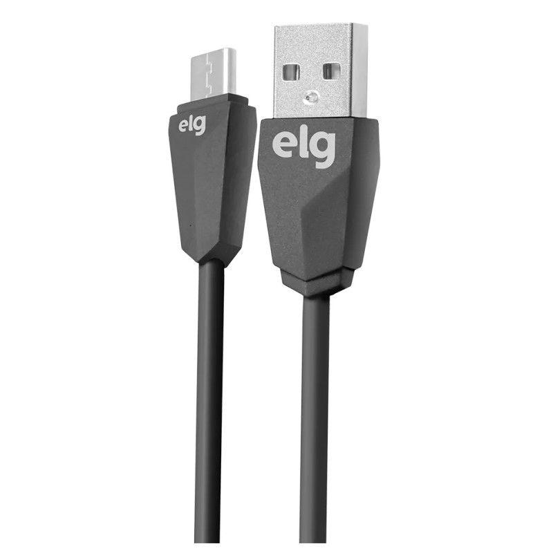 Cabo Micro USB Elg M510 Injetado Em PVC (1 Metro) Preto - Micro USB ...