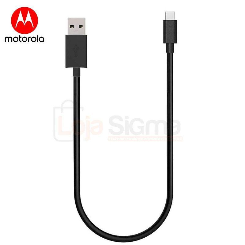 Cabo Motorola Turbo Power Tipo C Moto One Zoom 1 Metro Garantia ...