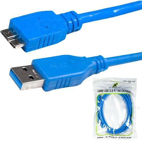 Cabo USB 3.0 Tipo A Macho x Micro B Macho Velocidade 5Gbps - USC - Cabo ...