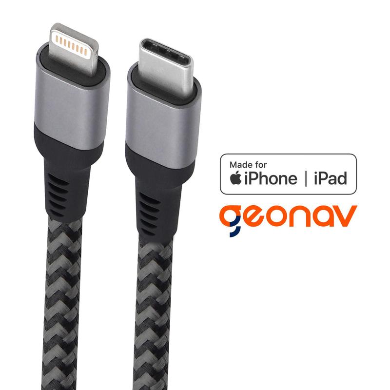 Cabo USB C Lightning iPhone tipo C 20w Geonav turbo original MFI para ...