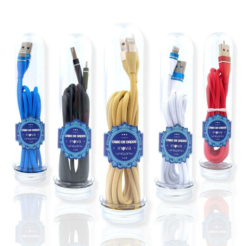 Cabo Usb Iphone Lightning Dados Rápido 2 Metros Inova Kit 2 Unidades ...