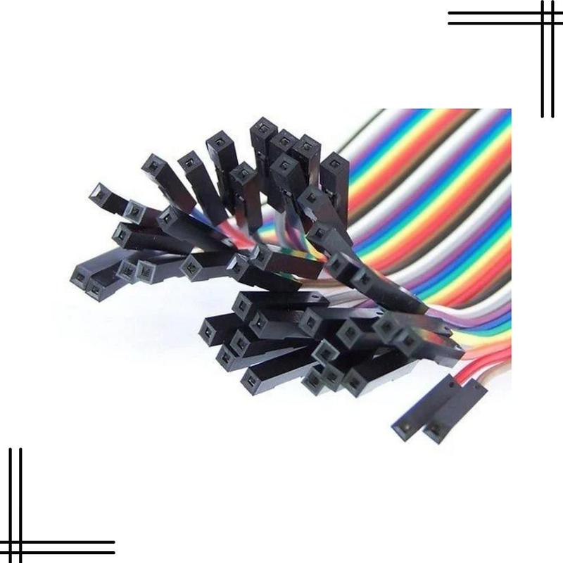 Cabo Wire Jumper Pequeno Conector Fêmea-fêmea 10cm 40 Fios - Robomix ...