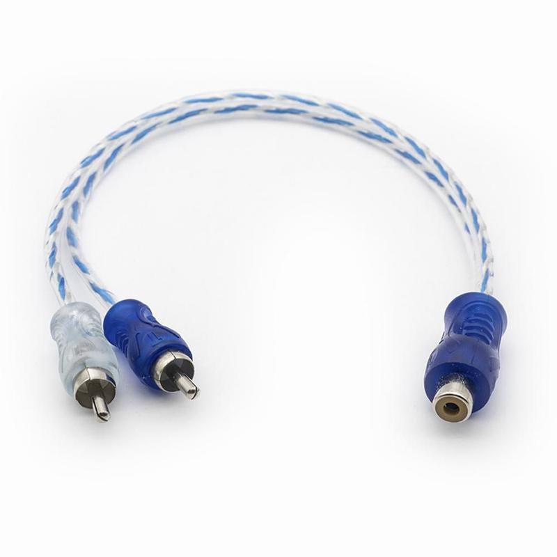 Cabo Y Blindado Azul/Prata Transparente 4Mm 1F 2M - Svart - Cabo RCA ...