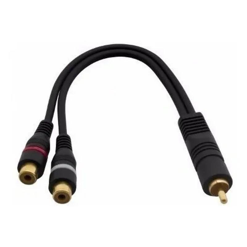 Cabo Y RCA 1 MACHO X 2 FEMEA Semi Blindado Injetado Alta Qualidade plug ...