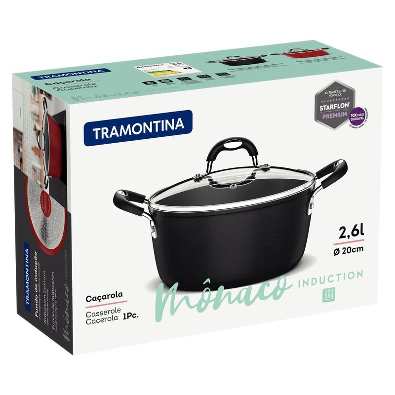 Caçarola Mônaco Induction Tramontina em Alumínio com Revestimento ...