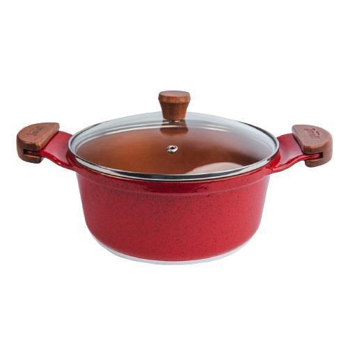 Caçarola Vermelha Teflon Antiaderente Gold Javali Am 20Cm - Caçarolas ...