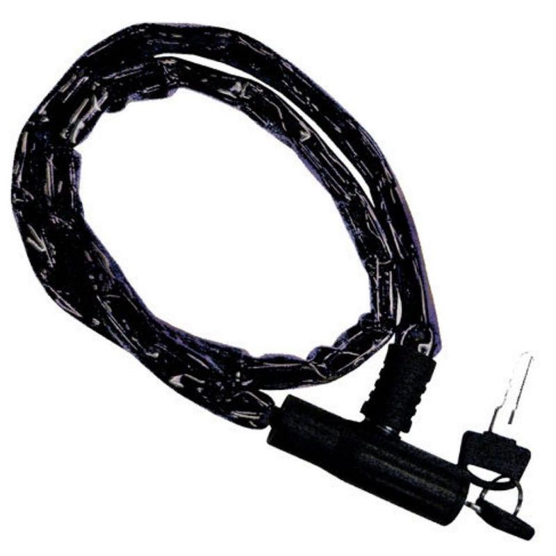 Cadeado Corrente Tranca Bike Chave Bicicleta Moto Preto - YAMADA - Cadeado para Bicicleta ...