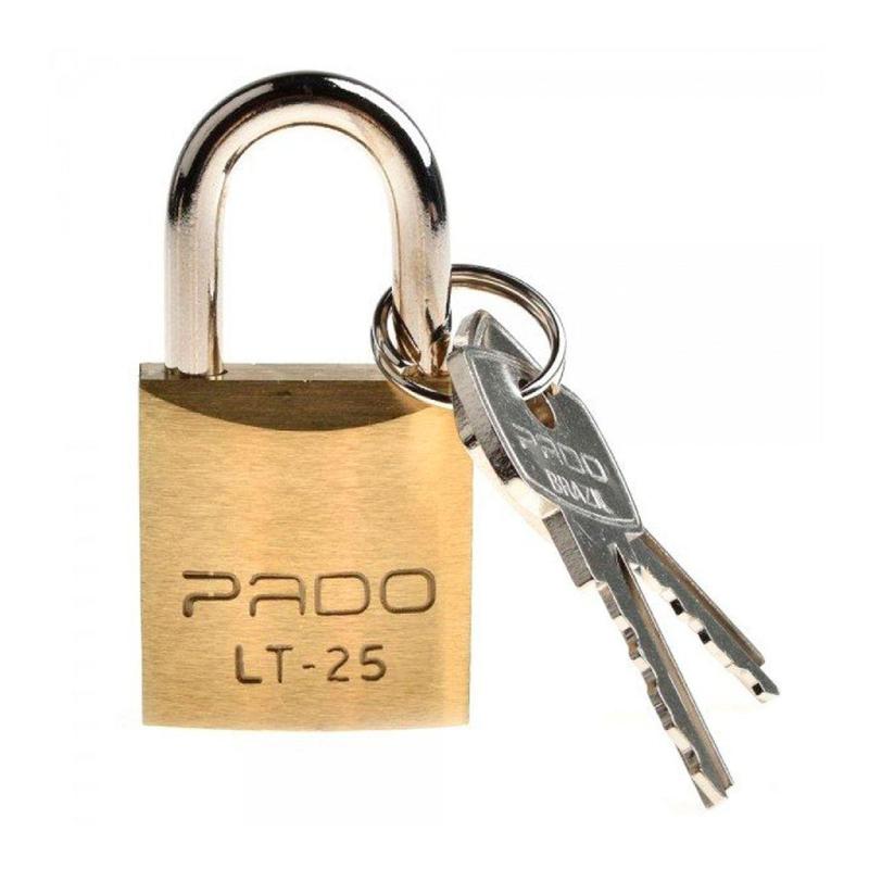 Cadeado De Latão Pado Lt - 25mm 2 Chaves Não Enferruja - Cadeados ...