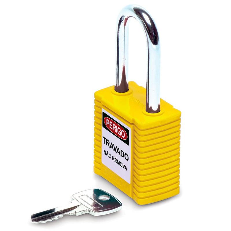 Cadeado de Segurança Brady Amarelo 1,5" - 77570 - Cadeados - Magazine Luiza