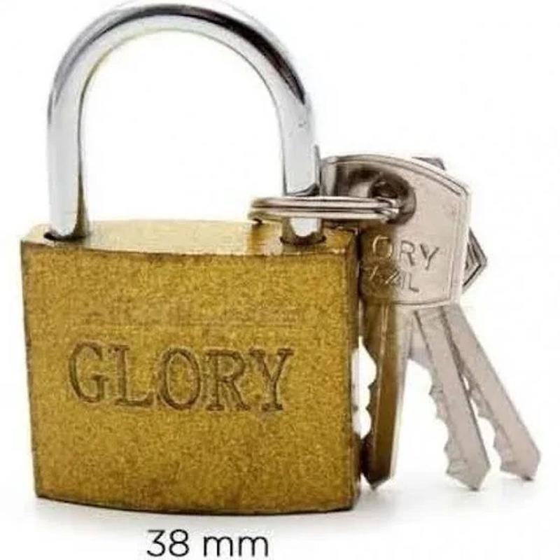 Cadeado Dourado 38mm Com 3 Chaves Glory - Cadeados - Magazine Luiza