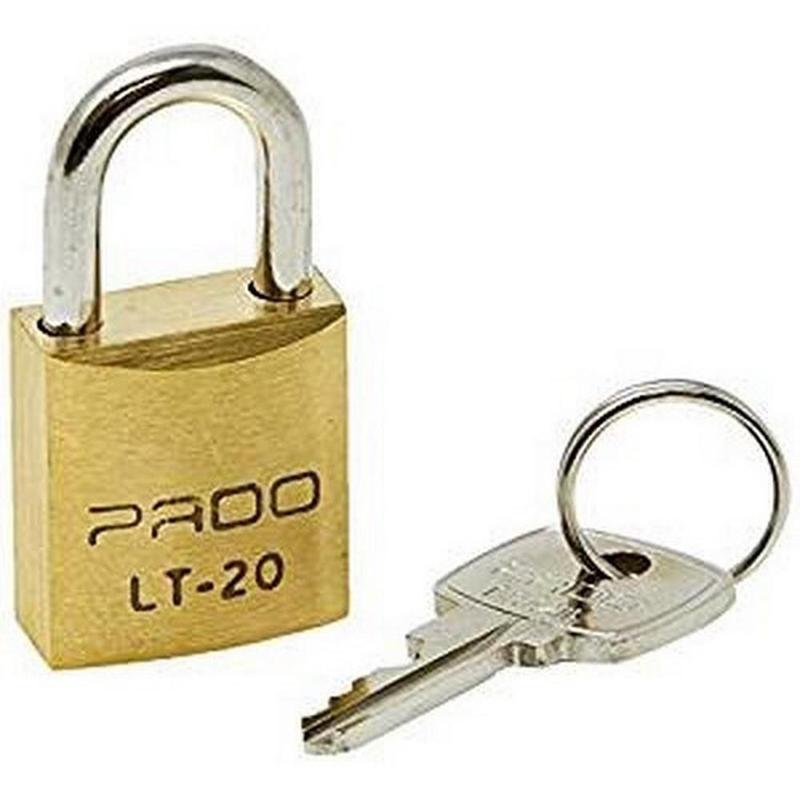 Cadeado LT-20MM, Pado, 51000014, Dourado - Cadeados - Magazine Luiza