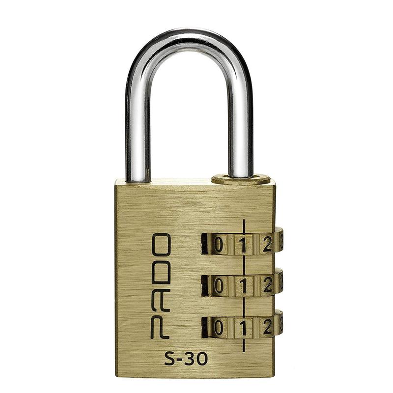 Cadeado Pado 30mm 3 Segredo Latão Maciço S-30 Segurança - Cadeados ...