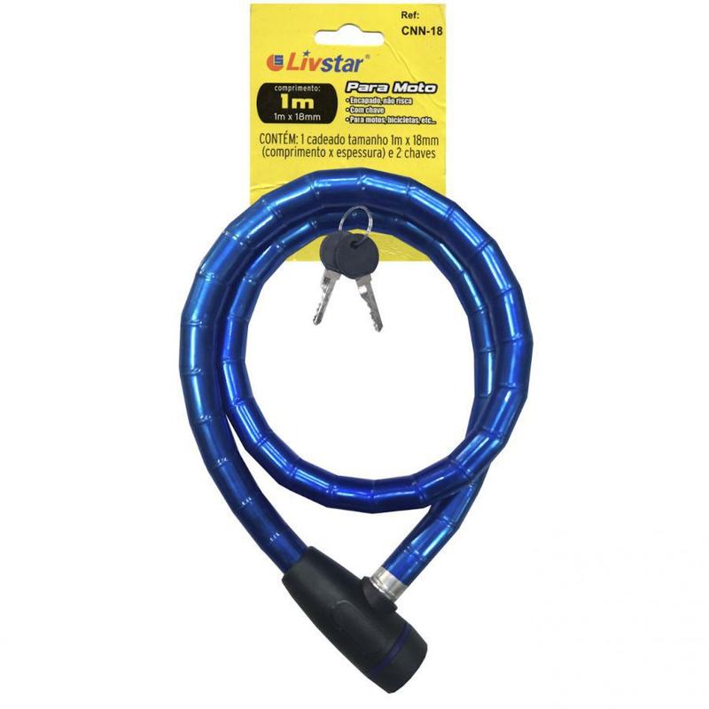 Cadeado - Trava Articulada Para Moto Livistar 1M X 18MM - Livstar ...