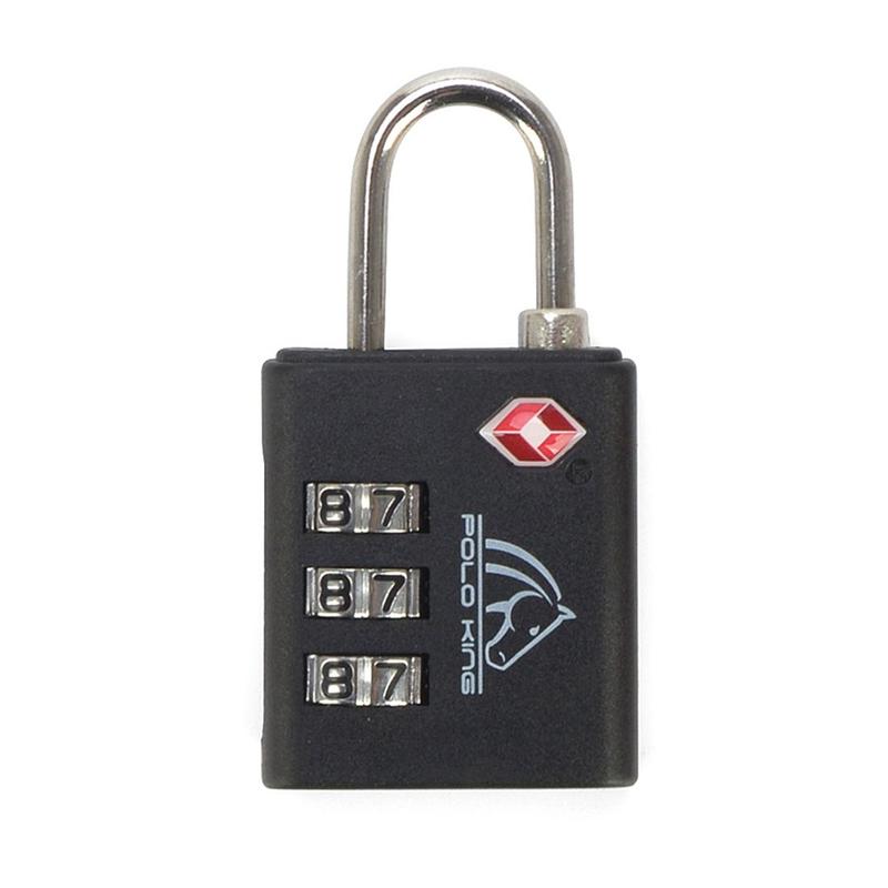 Cadeado TSA com 3 Segredos Preto - Polo King - Cadeados - Magazine Luiza