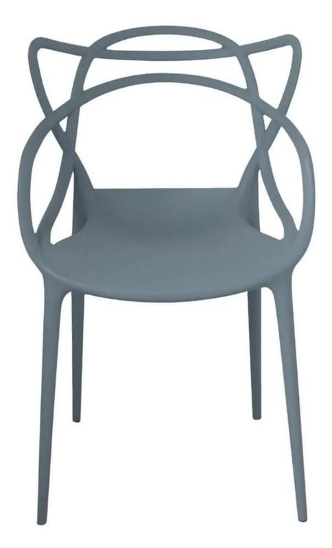 Cadeira Allegra Solna Masters Sala Jantar Cinza kit 4 Unid - Mais Life ...